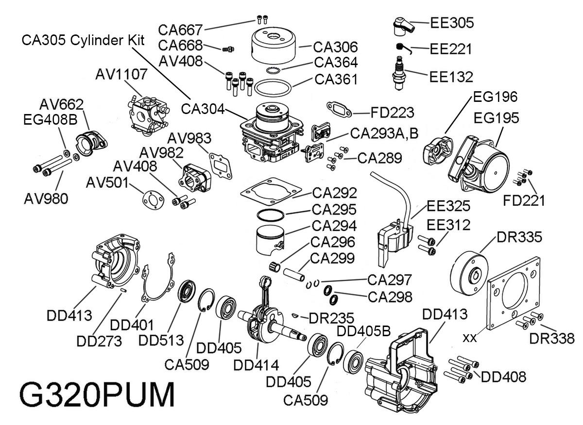 G320PUM Parts Diagram
