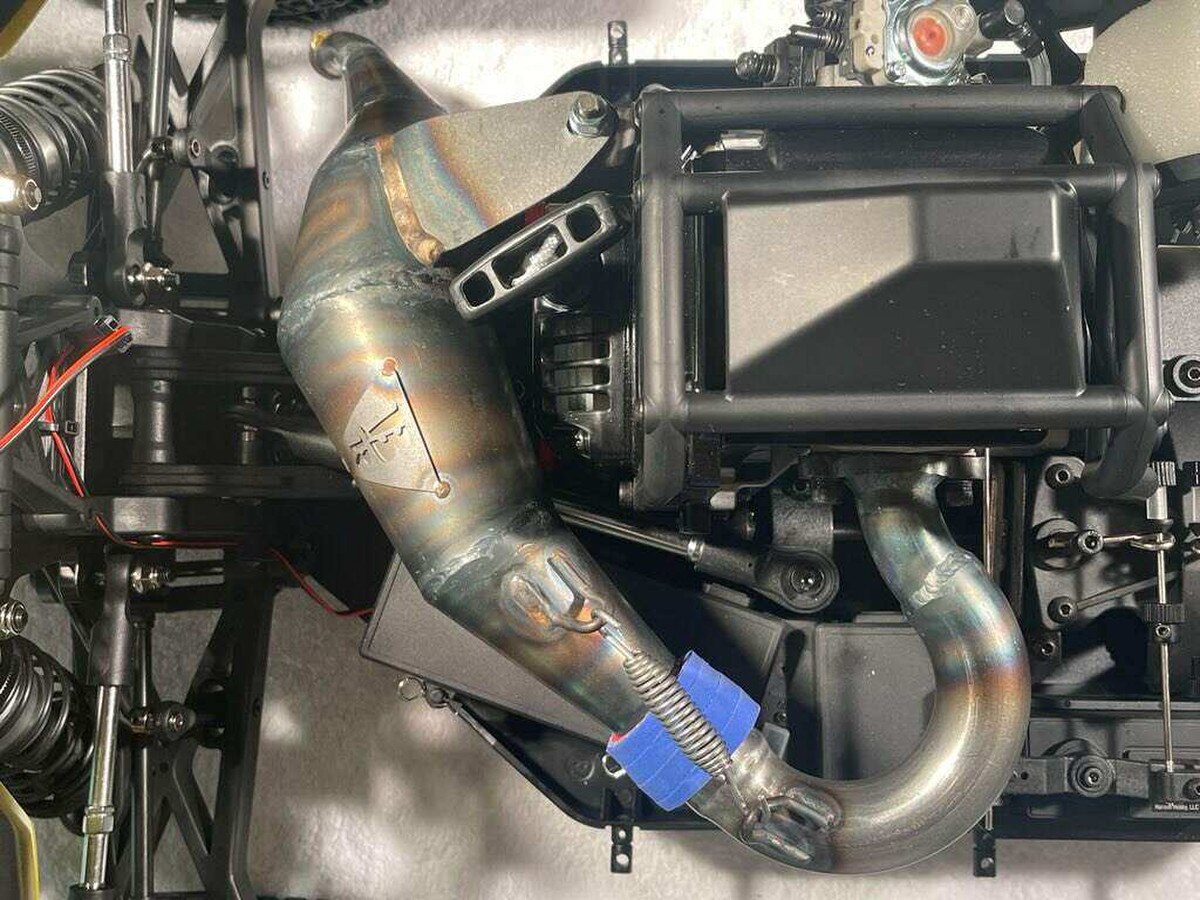 Bartolone Racing Losi DBXL 2.0 End Bleed Tuned Pipe - Raw