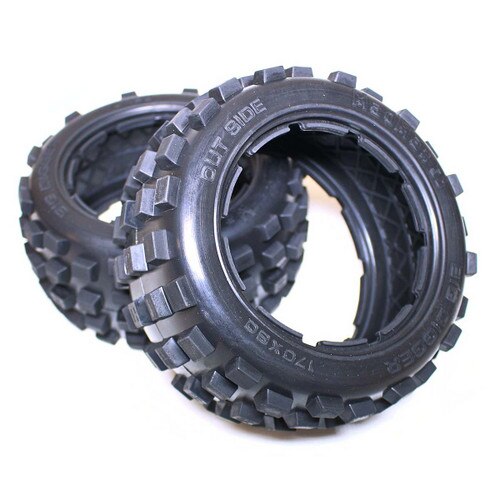 MadMax Big Digger "MX" Offroad Knobby Tire Set for HPI Baja 5b (Front)